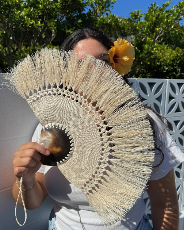 Cook Island Handmade Rito Fans - ISLAKOKO